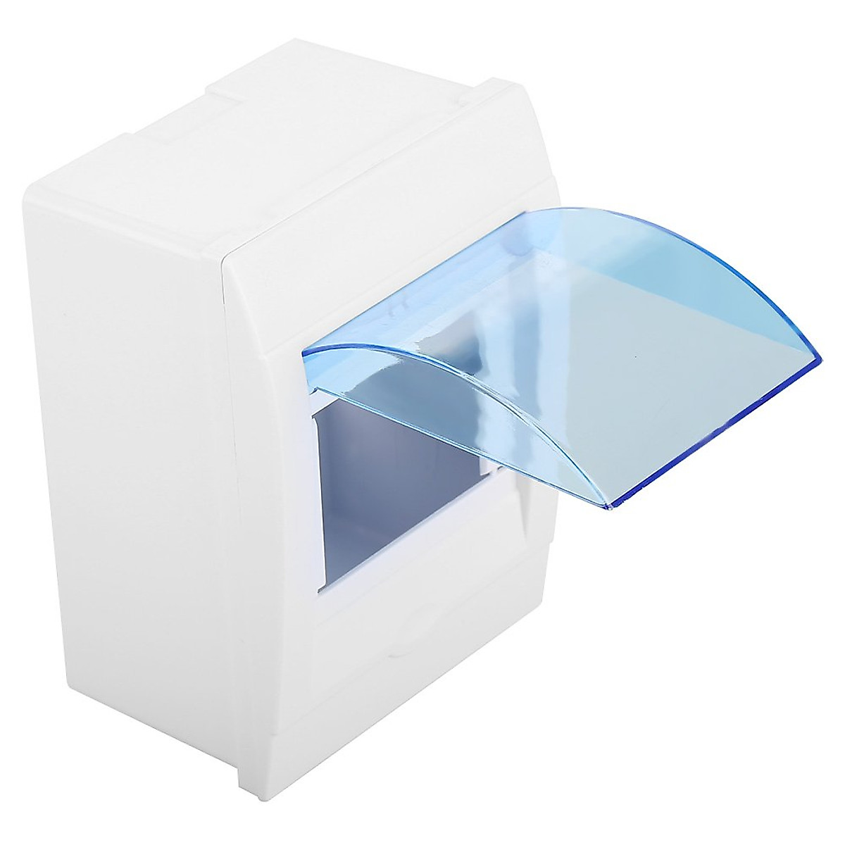 Keenso 3-4 Ways Plastic Distribution Box for Circuit Breaker, Easy Install, Wide Application, Transparent Cover