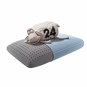 Serta Perfect Sleeper Graphite Infused Memory Foam Pillow, Oversized Traditional, 1 Count (Pack of 1),Grey