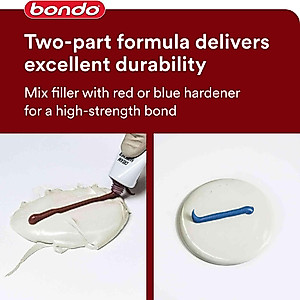 Bondo Glazing and Spot Putty, Fills Pinholes, Scratches, Minor Dings & Hairline Cracks, 16 oz, 1 Tube