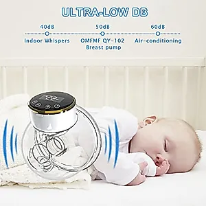 Wearable Breast Pump,Quiet & Hands-Free,Portable,in-Bra Double Electric Breast Pump(Black)