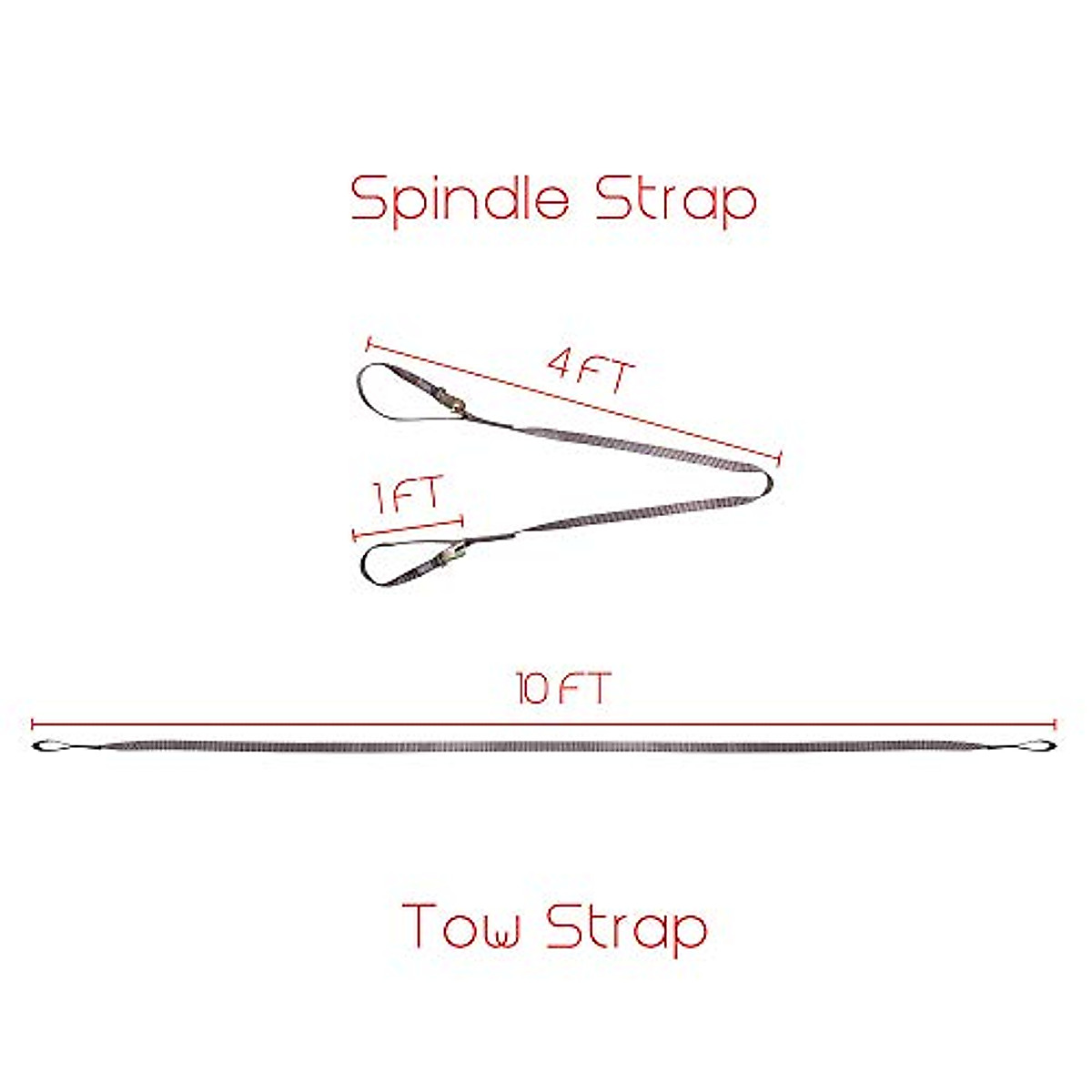 Extreme Max 5001.5037 PRO Series Snowmobile Lever Lift Stand - 33" Max Height Fits Most Snowmobiles & 5001.5028 Heavy-Duty Snowmobile/ATV Tow Strap