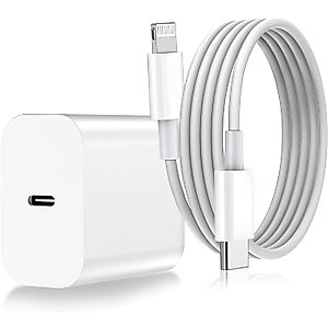 USB C iPhone Fast Charger with Cable, 20W PD Type C Charger Fast Wall Charger with 5ft USB C to Lightning Cable for iPhone 14 13 12 Pro 11 Xs Max XR X 8 Plus iPad Pro and iPad Air 3 iPad Mini 5
