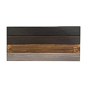 Joel’s Antiques, 2" Thick x 12" Deep, Floating Shelf, Heavy Duty, Easy Hang, Solid Wood, Rustic/Contemporary, USA Handmade, 60", Medium Brown