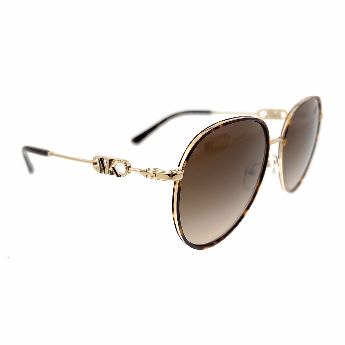 Michael Kors MK1128J Empire Aviator Light Gold Tortoise/Brown Gradient One Size