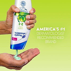 Head and Shoulders, Dandruff Shampoo, Green Apple - 13.53 Fl Oz (Pack of 3)