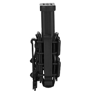 KRYDEX 9mm Mag Pouch Softshell Pistol Pouch Tactical Magazine Carrier Short (Black)