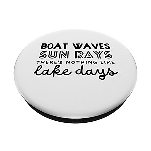 Summer Lover's Boat Waves Sun Rays Lover Lake Days Apparel PopSockets Swappable PopGrip
