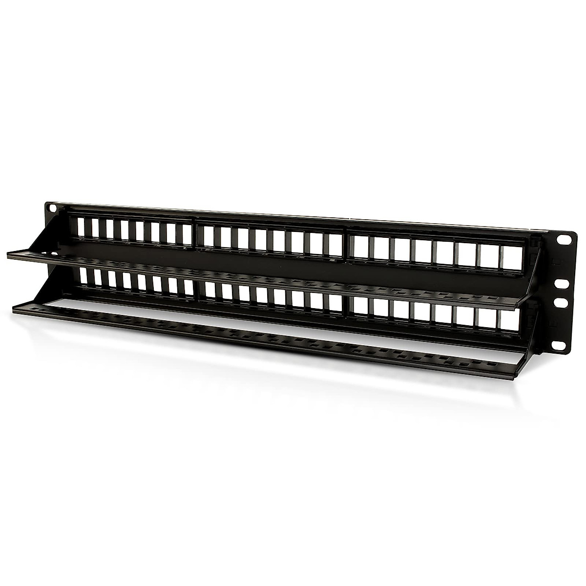 NewYork Cables® Blank Keystone/Patch Panel Network Patch Panel for Data Centers, Offices, and Server Rooms (Unloaded, 48 Port Patch Pannel Unloaded)