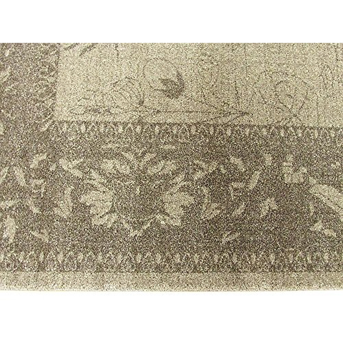 Unique Loom La Jolla Collection Farmhouse, Contemporary, Botanical, Traditional, Vintage Area Rug, 9 x 12 ft, Light Brown/Dark Brown