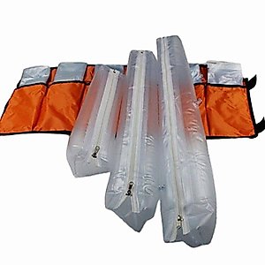 First Aid Air Splint Kits, Inflatable Plastic Splint, Sets of 6, with Hand/Wrist, Elbow/Half Arm/Full Arm/Foot/Ankle/Half Leg/Full Leg for Outdoor Emergency Use