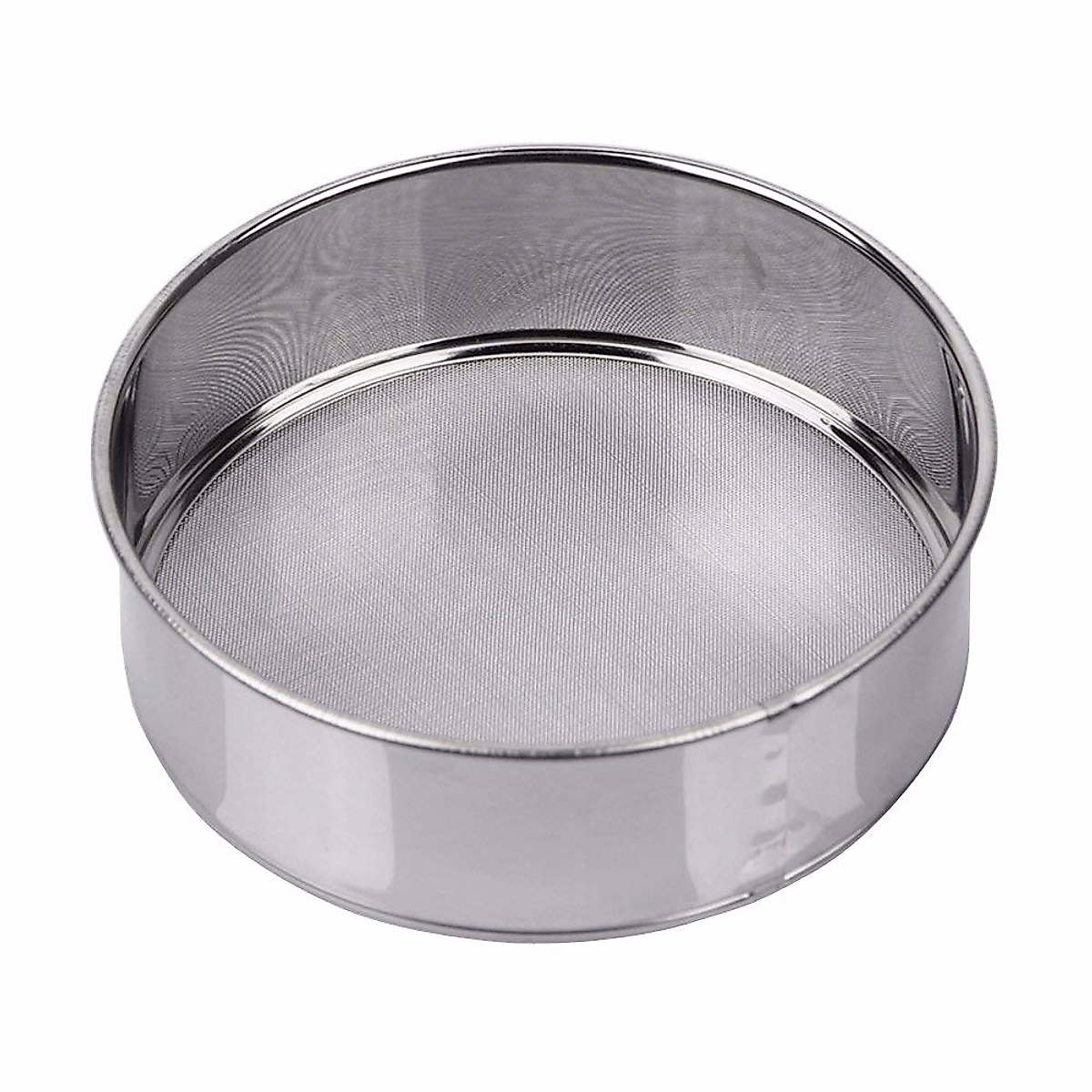 AMPSEVEN Flour Sifter for Baking - Stainless Steel 40 Mesh Small Tamis 6inch Round Sifter,Mini Fine Mesh Flour Sieve(6 Inch, 40m Mesh)