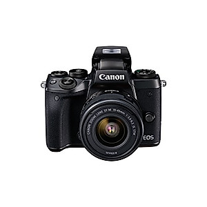 Canon Cameras US 24.2 Digital SLR Camera with 3.2-Inch LCD, Black (EOS M5 EF-M 15-45 STM KIT)