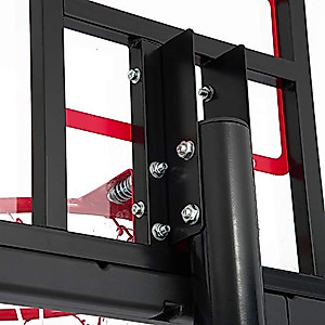 HomSof Portable Basketball Hoop Basketball System 6.6-10ft Height Adjustment for Youth Adults LED Basketball Hoop Lights,Colorful Lights,Waterproof,Super Bright，6.6Ft-10Ft