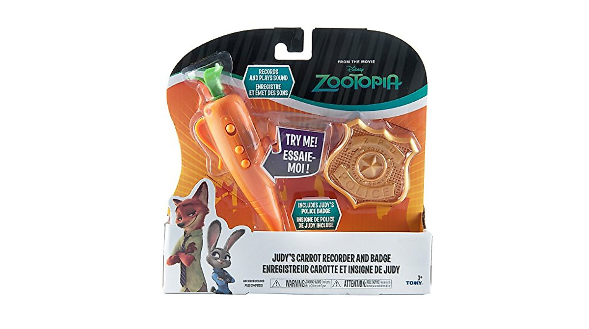 Zootopia Judy Hopps Carrot Recorder & ZPD Badge Toy
