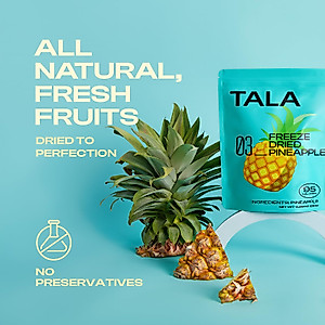 TALA, Freeze-Dried Fruit, Fruit Snack, Vegan | No Sugar Added | Pack of 3 (0.88 Ounce Each)