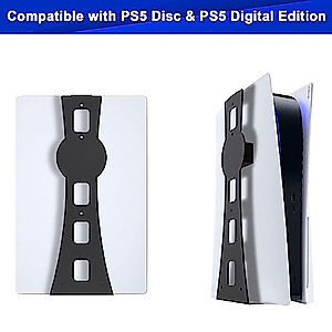 FOROIRON PS5 Holder Wall Mount Stand,Wall Mount for PS5,Mount on Wall Near or Behind TV,Compatible with Playstation 5 (Disc and Digital)
