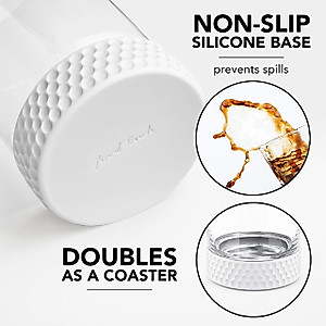 Final Touch Hole-In-One Whiskey/Cocktail Golf Tumbler Sports Glasses with Square Ice Mould - 12oz (350ml) (FTA6655)