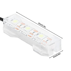 MinLia LED USB Small Aquarium Light LED Lighting Lamps Aquatic Plant Tank Aquarium Accessories(White Light)