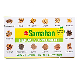 100 Link Samahan Ayurvedic Herbal Tea Packets Sri Lankan