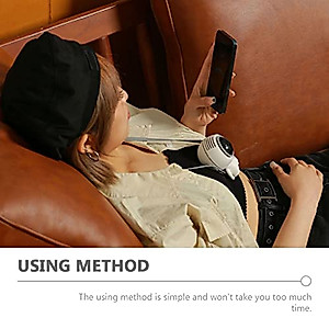 Amosfun Wearable Air Conditioner Rechargeable Neck Fan Neckband Fan Camping Fan with Light Portable Neck Fan