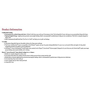 Playtex Baby Nurser Bottle Gift Set, with Pre-Sterilized Disposable Drop-Ins Liners, Closer to Breastfeeding