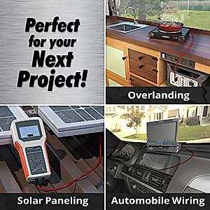 InstallGear 4 Gauge Wire (25ft) Copper Clad Aluminum CAA - Primary Automotive Wire, Car Amplifier Power & Ground Cable, Battery Cable, Car Audio Speaker Stereo, RV Trailer Wiring Welding Cable 4ga