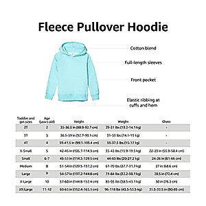 Amazon Essentials Girls' Pullover Hoodie Sweatshirt, Bright Pink, X-Small