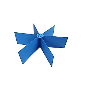 Blue Premium Corrugated Plastic Round Study Carrel Single Item