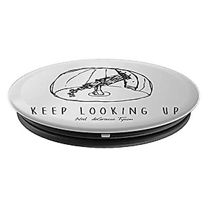 NdGT Keep Looking Up BK BK PopSockets Grip and Stand for Phones and Tablets