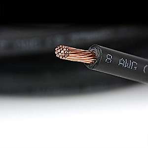 TEMCo 8 AWG/Gauge Solar Cable - Made in The USA 100 Feet Black (Variety of Lengths Available)
