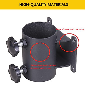 VANROUG Heavy Duty Patio Umbrella Holder,Patio Umbrella Stand Umbrella Clamp Mount Bracket for Deck Railing, Mount to Deck, Fences ,Balcony or Outdoor Courtyard etc... (2)