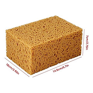 Car Sponge Washing Tool, Square Shape Handheld Nonslip Sponge Washing Cleaner Tool for Car Auto Motorcycle (1pc)