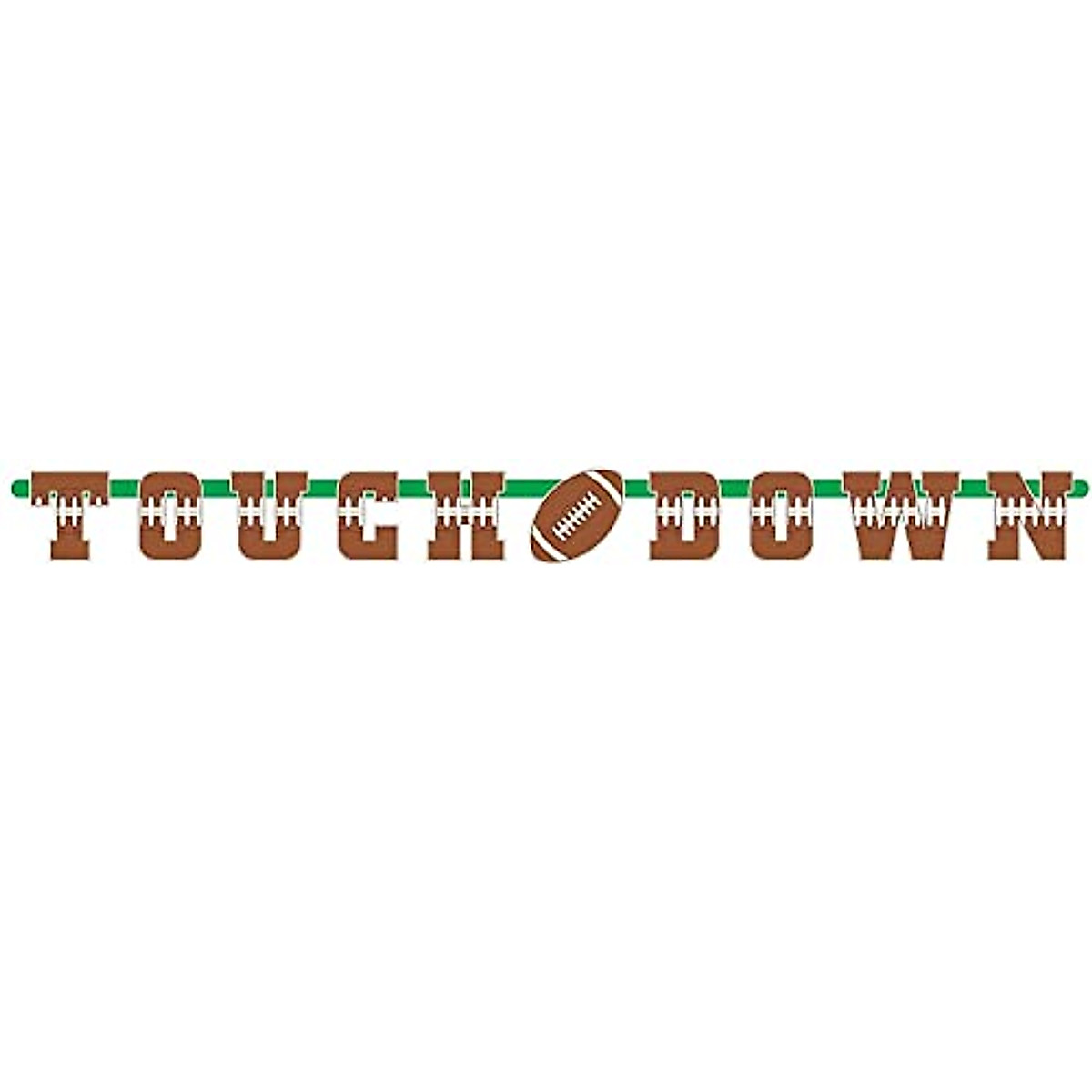 4 Pack Football Touchdown Table Cover Includes 1 Touchdown Banner Games, Playoffs, Birthdays, Tailgate, Baby Shower, Football Theme Party Supplies