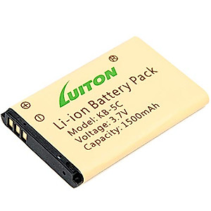 1500mAh Li-ion Battery for Retevis RT22 RT22S RT15 Walkie Talkies LUITON LT-316 TIDRADIO TD-M8 Zastone X6 WLN KD-C1 Zeadio ZS-B1 DC Two Way Radio 3.7V (2 Packs)