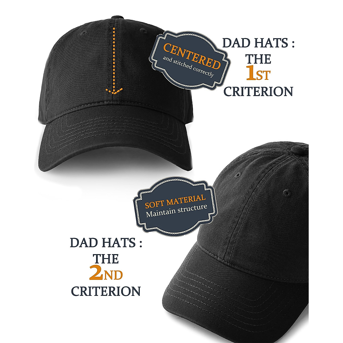 FURTALK Men and Women Vintage Washed Distressed Cotton Baseball Cap Plain Blank Adjustable Classic Baseball Hat Cap Black/Beige