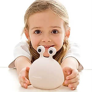 MUID Original Authentic Slug Night Light with Touch Sensor for Bedroom, Nursery Squishy Silicone Soft Night Light for Breastfeeding, Cute Animal Bedside Lamp for Baby Kids Teens