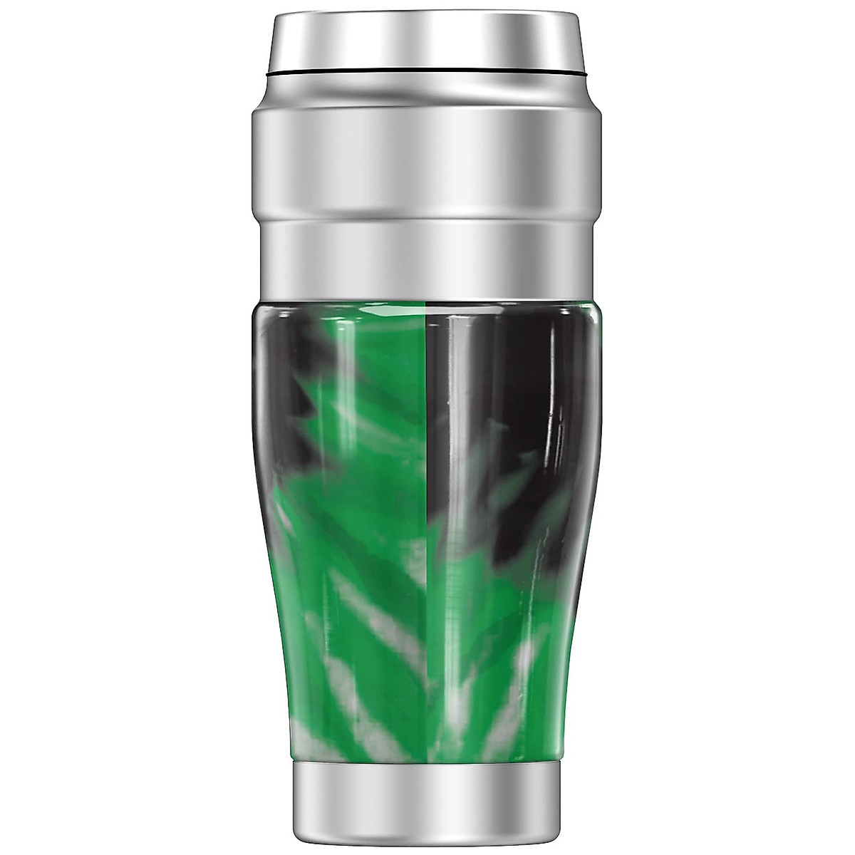 THERMOS Marshall University OFFICIAL Tie-Dye STAINLESS KING Stainless Steel Travel Tumbler, Vacuum insulated & Double Wall, 16oz