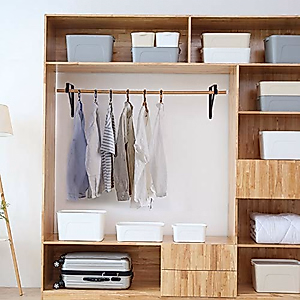 Kunzye 4 Pack of Closet Rod Brackets,Heavy Duty Black Closet Shelf & Rod Brackets,Closet Shelves Bracket with Rod Shelving Support, with Screws