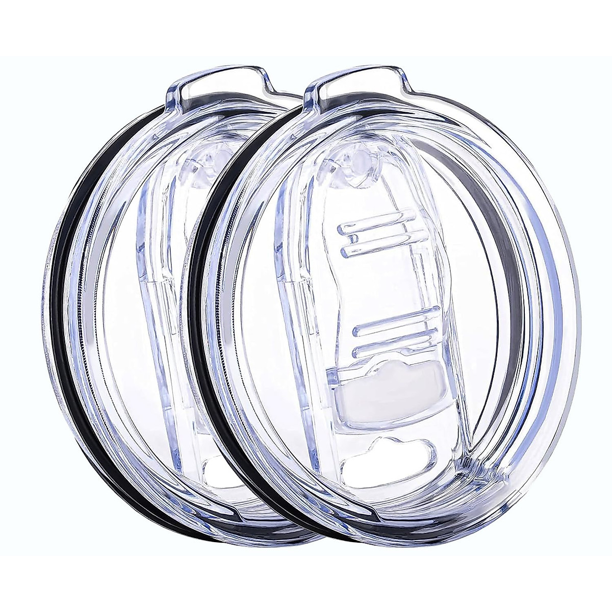 30 oz Tumbler Replacement Lid - Compatible with YETI 30 oz Tumbler, 14 oz Mug, 35 oz Straw Mug and Old Style RTIC, 2 Pack Travel Spill Proof Cup Lids