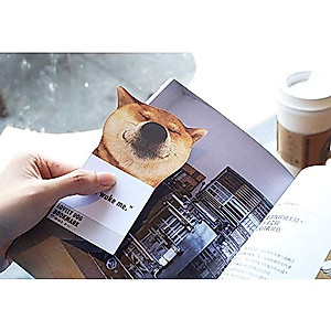 3 PCS Cute Dog Cat Bookmarks Husky Shiba Inu Puppy Animal Book Markers Funny Page Markers for Kids Adults Book Lovers School Library Office Home Use Book Reading Gift (Dog)