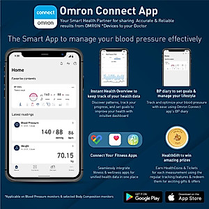 Omron Hem 7124 Fully Automatic Digital Blood Pressure Monitor with Intellisense Technology Most Accurate Measurement