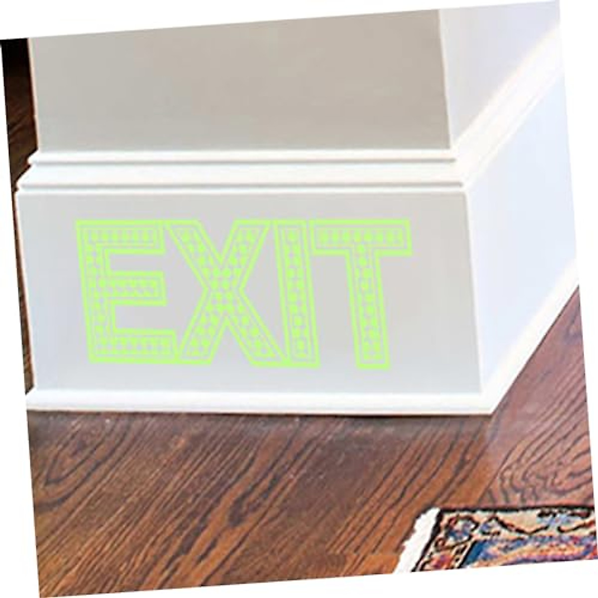 Veemoon 1set Export Sticker Stickers Signs Exit Sign Floor Guide Sticker Shopping Mall Exit Decal Way Indicator Sticker Indicator Floor Sticker Exit Sticker Direction Sticker The 2sheets