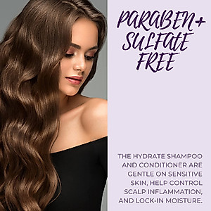 Trissola Hydrate Shampoo and Conditioner Duo - Moisturizing Hair Shampoo and Conditioner Set (8.4 oz)