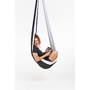 R&B Premium Sensory Swing for Adults & Kids w/ Special Needs - ADHD Autism Aspergers Integration & Processing Disorder - Calming Effect Therapy Hammock Chair - Indoor & Outdoor - Hardware Included