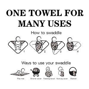 Konssy Baby Girl Newborn Receiving Blanket with Headband Set Baby Swaddle Nursery Swaddle Wrap