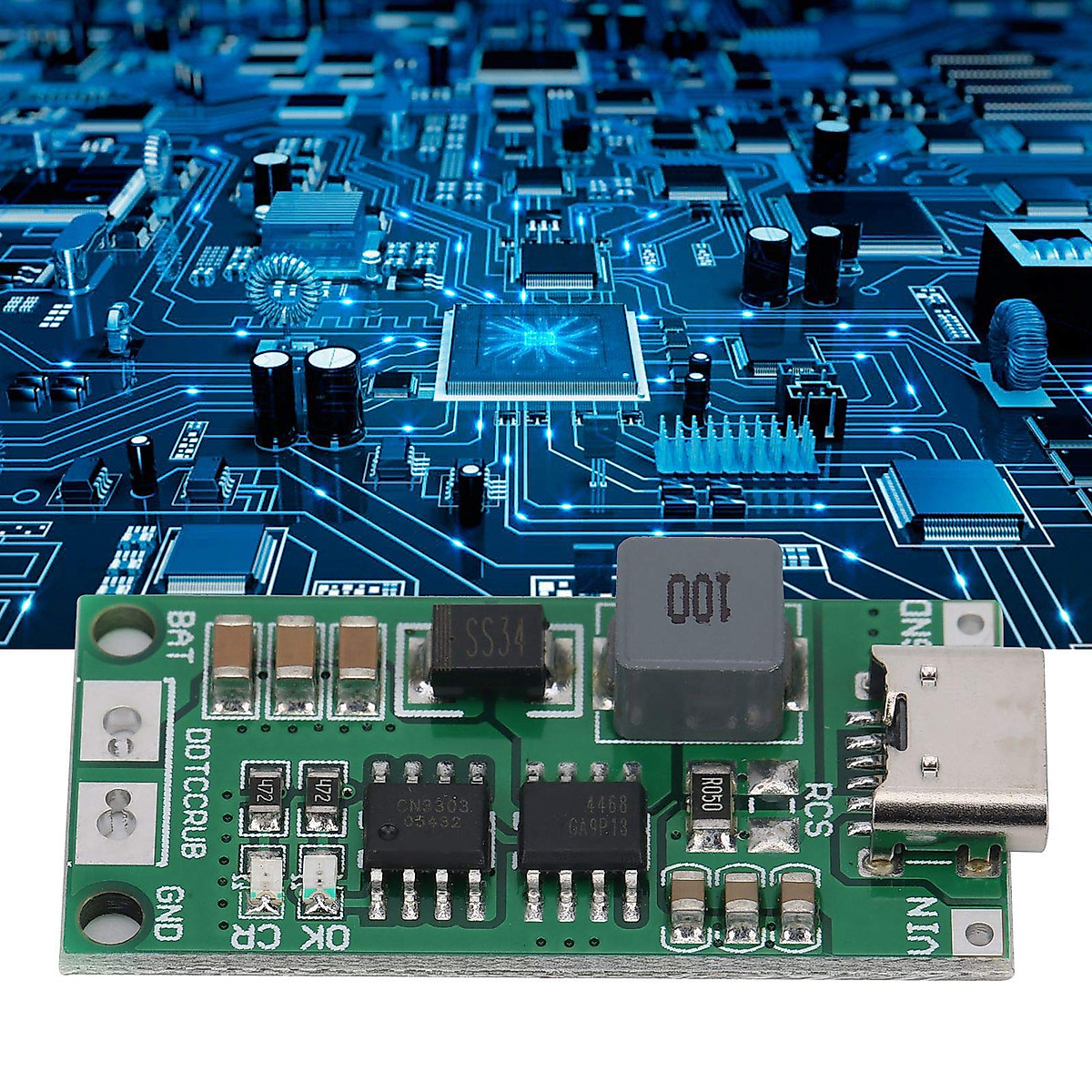 Battery Charging Module Step Up Boost Li‑ion Battery Charger Board DDTCCRUB 3S‑2A