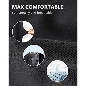 Stelle Womens High Waist Biker Cycling Fitness Gym Running Volleyball Workout Yoga Shorts (Medium, 8'' Black)