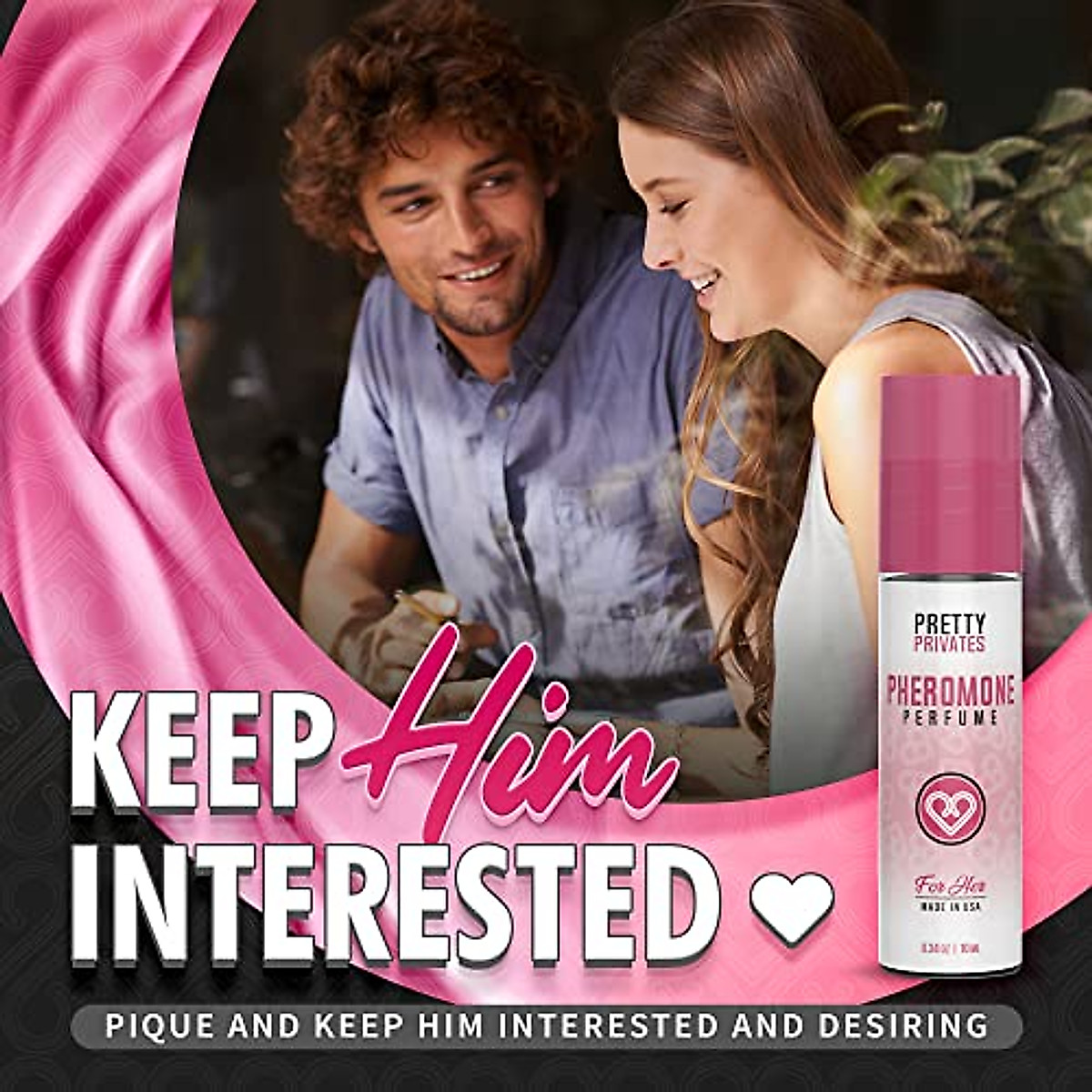 Pretty Privates Pheromone Perfume for Women - Premium Pheromones to Attract Men - Captivating, Sultry Scent Keeps Men Interested - 0.34oz