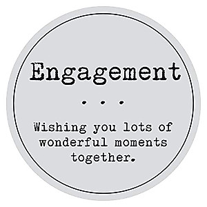 Top Shelf Engagement Wish Jar With 100 Tickets, Pen, and Decorative Lid