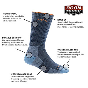 Darn Tough Women's Hiker Boot Midweight Sock (Style 1907) - Eclipse, Small